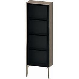 Duravit XViu Halbhochschrank XV1366LB111 50x24x133cm, Glastür, champagner matt, Tür links, eiche kaschmir