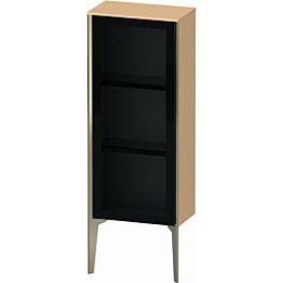 Duravit XViu Halbhochschrank XV1360LB112 40x24x89cm, Glastür, champagner matt, Tür links, eiche gebürstet