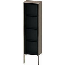 Duravit XViu Halbhochschrank XV1365LB111 40x24x133cm, Glastür, champagner matt, Tür links, eiche kaschmir