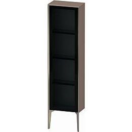 Duravit XViu Halbhochschrank XV1365LB186 40x24x133cm, Glastür, champagner matt, Tür links, cappucino hochglanz