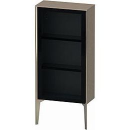 Duravit XViu Halbhochschrank XV1361RB111 50x24x89cm, Glastür, champagner matt, Tür rechts, eiche kaschmir