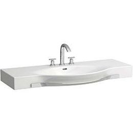 Laufen Palace Waschtisch 8127040001041 120 x 51 cm, weiß, ungeschnitten, 1 Hahnloch