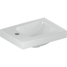 Geberit iCon light Handwaschbecken 501831002 38x28cm, Hahnloch links, ohne Überlauf, weiß KeraTect