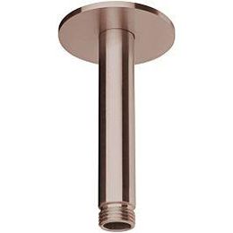 Herzbach Design iX PVD Deckenarm 21.964810.1.39 Copper Steel, für Regenbrause, 100mm, mit Rosette d= 70mm