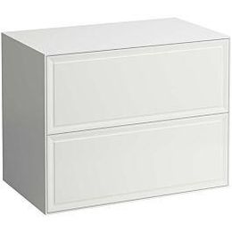 Laufen The new classic Schubladenelement/Sideboard H4060160851701 77,5x60x45,5cm, 2 Schubladen, Sideboard ohne Ausschnitt, Weiß matt