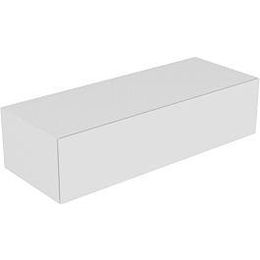 KEUCO Edition 11 Sideboard 31326280100 140 x 35 x 53,5 cm, mit LED-Beleuchtung, Lack Seidenmatt, Glas cashmere satiniert