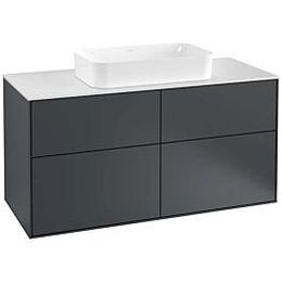 Villeroy & Boch Villeroy und Boch Finion Waschtischunterschrank G26100HG 120x60,3cm, Emotion, Abdeckplatte white matt, Midnight Blue Matt Lacquer