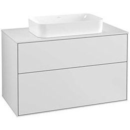 Villeroy & Boch Villeroy und Boch Finion Waschtischunterschrank F23100MT 100x60,3cm, Abdeckplatte white matt, White matt lacquer