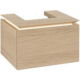 Villeroy & Boch Villeroy und Boch Villeroy & Boch Legato Waschtischunterschrank B731L0VJ 60x38x50cm, mit LED-Beleuchtung, Nordic Oak