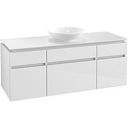 Villeroy & Boch Villeroy & Boch Legato Waschtischunterschrank B58600DH 140x55x50cm, Glossy White