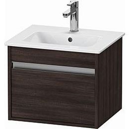 Duravit Ketho Waschtisch-Unterschrank KT640405353 50x41,2x41cm, 1 Auszug, wandhängend, kastanie dunkel