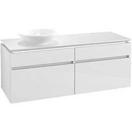 Villeroy & Boch Villeroy & Boch Legato Waschtischunterschrank B588L0DH 140x55x50cm, mit LED-Beleuchtung, Glossy White