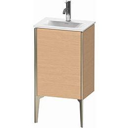 Duravit XViu Waschtisch-Unterschrank XV4068RB112 43x31x59,1cm, 1 Tür, champagner matt, rechts, eiche gebürstet