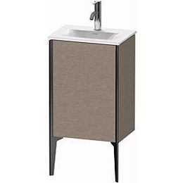 Duravit XViu Waschtisch-Unterschrank XV4068RB211 43x31x59,1cm, 1 Tür, schwarz matt, Tür rechts, eiche kaschmir