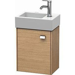 Duravit Brioso Waschtischunterbau BR4049L1052 364x239mm, Europ. Eiche, Tür links, Griff Chrom