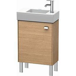 Duravit Brioso Waschtischunterbau BR4431L1052 434x239mm, Europ. Eiche, Tür links, Griff Chrom