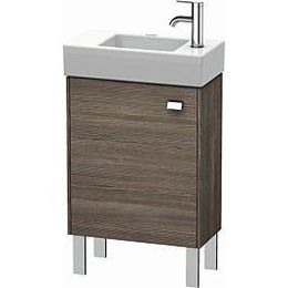 Duravit Brioso Waschtischunterbau BR4431L1051 434x239mm, Pine Terra/Chrom, Tür links