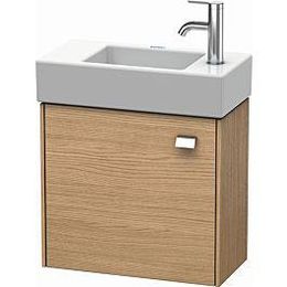 Duravit Brioso Waschtischunterbau BR4051L1052 484x239mm, Europ. Eiche, Tür links, Griff Chrom