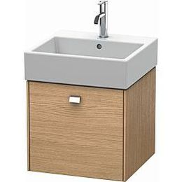 Duravit Brioso Waschtischunterbau BR405201052 484x459mm Europäische Eiche, 1 Auszug, Griff Chrom