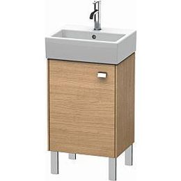 Duravit Brioso Waschtischunterbau BR4430L1052 434x339mm, Europ. Eiche, Tür links, Griff Chrom