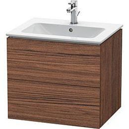 Duravit L-Cube Waschtisch-Unterschrank LC624002121 62 x 48,1 cm, nussbaum dunkel, 2 Schubkästen, wandhängend