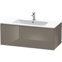 Duravit L-Cube Waschtischunterbau LC614208989 Flannel Grey Hochglanz, 102x40x48,1cm, 1 Auszug