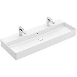 Villeroy & Boch Villeroy und Boch Villeroy & Boch Memento 2.0 Waschtisch 4A22CKRW 120 x 47 cm, Stone White C-plus, mit Hahnloch, mit Überlauf