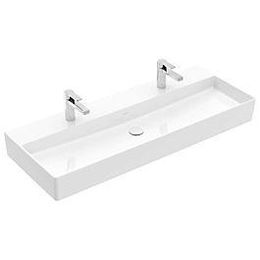 Villeroy & Boch Villeroy und Boch Villeroy & Boch Memento 2.0 Waschtisch 4A22CGR1 120 x 47 cm, weiß alpin C-plus, mit Hahnloch, ohne Überlauf