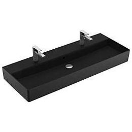 Villeroy & Boch Villeroy und Boch Villeroy & Boch Memento 2.0 Waschtisch 4A22CKS5 120 x 47 cm, Ebony C-plus, mit Hahnloch, mit Überlauf