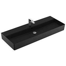 Villeroy & Boch Villeroy und Boch Villeroy & Boch Memento 2.0 Waschtisch 4A22C5S5 120 x 47 cm, Ebony C-plus, mit Hahnloch, mit Überlauf