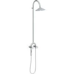 Vitra Liquid Duschsystem A47219 AP, mit Thermostatarmatur und Handbrause, chrom