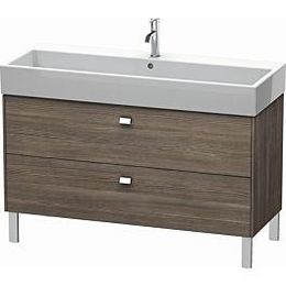 Duravit Brioso Waschtischunterbau BR443701051 1184x459mm, Pine Terra/Chrom, 2 Auszüge