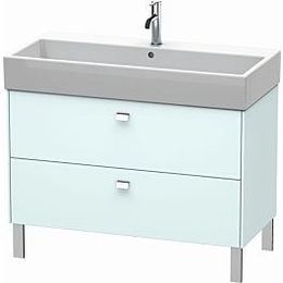 Duravit Brioso Waschtischunterbau BR443601009 984x459mm, Lichtblau Matt/Chrom, 2 Auszüge