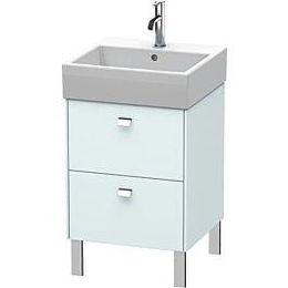 Duravit Brioso Waschtischunterbau BR443201009 484x459mm, Lichtblau Matt/Chrom, 2 Auszüge