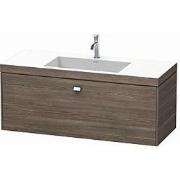 Duravit Brioso c-bonded Waschtisch mit Unterbau BR4603O1051, 120x48cm, Pine Terra/Chrom, 1 Hahnl.