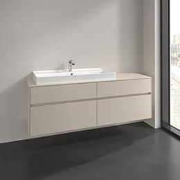 Villeroy & Boch Villeroy und Boch Collaro Waschtischunterschrank C02900VN 160x54,8x50cm, Waschtisch links, cashmere grey