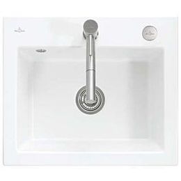 Villeroy & Boch Villeroy und Boch Subway Flächenbündige Spüle 33092FR1 mit Ablaufgarnitur und Excenterbetätigung, weiß