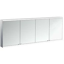 Emco prime Aufputz-Lichtspiegelschrank 949706264 1800x700mm, 4-türig, aluminium/spiegel