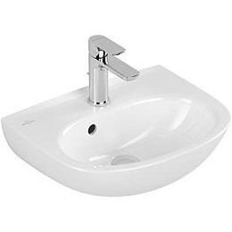 Villeroy & Boch Villeroy und Boch O.novo Waschtisch 43404501 45x36cm, oval, Hahnloch mit Überlauf, weiß