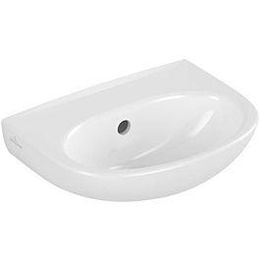 Villeroy & Boch Villeroy und Boch O.novo Waschtisch 43403601 36x27,5cm, oval, mit Überlauf, seitliche Hahnlöcher vorgestochen, weiß