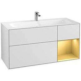 Villeroy & Boch Villeroy und Boch Finion Waschtischunterschrank F070HFMT 119,6x59,1cm, Regal rechts Gold matt, White matt lacquer