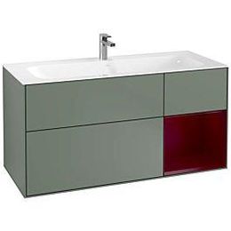 Villeroy & Boch Villeroy und Boch Finion Waschtischunterschrank F070HBGM 119,6x59,1cm, Regal rechts Peony, Olive Matt Lacquer