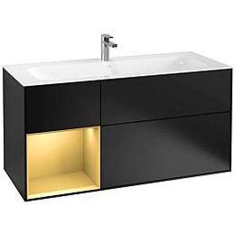 Villeroy & Boch Villeroy und Boch Finion Waschtischunterschrank F060HFPD 119,6x59,1cm, Regal links Gold matt, Black matt lacquer