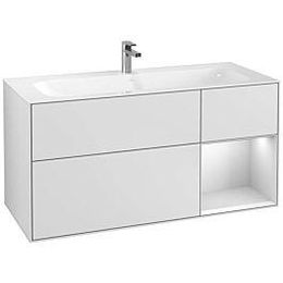 Villeroy & Boch Villeroy und Boch Finion Waschtischunterschrank G070MTMT 119,6x59,1cm, Emotion, Regal rechts White matt lacquer, White matt lacquer