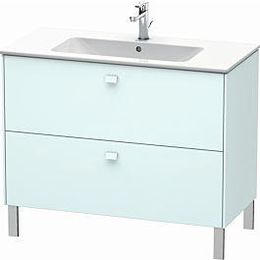 Duravit Brioso Waschtischunterbau BR440300909 1020x479mm, Lichtblau Matt, 2 Auszüge