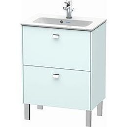 Duravit Brioso Waschtischunterbau BR440601009 620x389mm, Lichtblau Matt/Chrom, 2 Auszüge