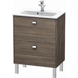 Duravit Brioso Waschtischunterbau BR440601051 620x389mm, Pine Terra/Chrom, 2 Auszüge