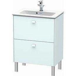 Duravit Brioso Waschtischunterbau BR440600909 620x389mm, Lichtblau Matt, 2 Auszüge