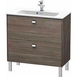 Duravit Brioso Waschtischunterbau BR440701051 820x389mm, Pine Terra/Chrom, 2 Auszüge