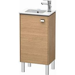 Duravit Brioso Waschtischunterbau BR4400L1052 420x683mm Europ. Eiche, Tür links, Griff Chrom